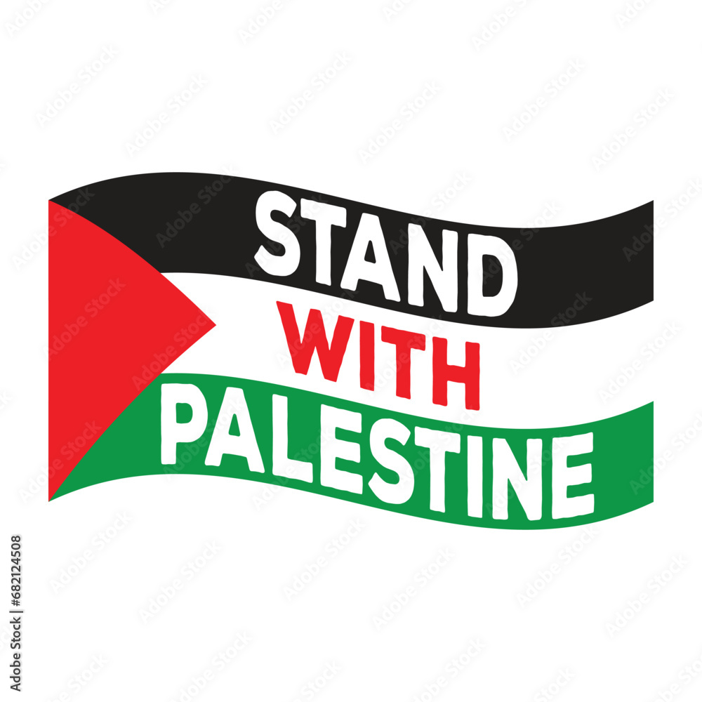 Vetor de Stand With Palestine, Stand With Palestine Shirt, Palestine T ...
