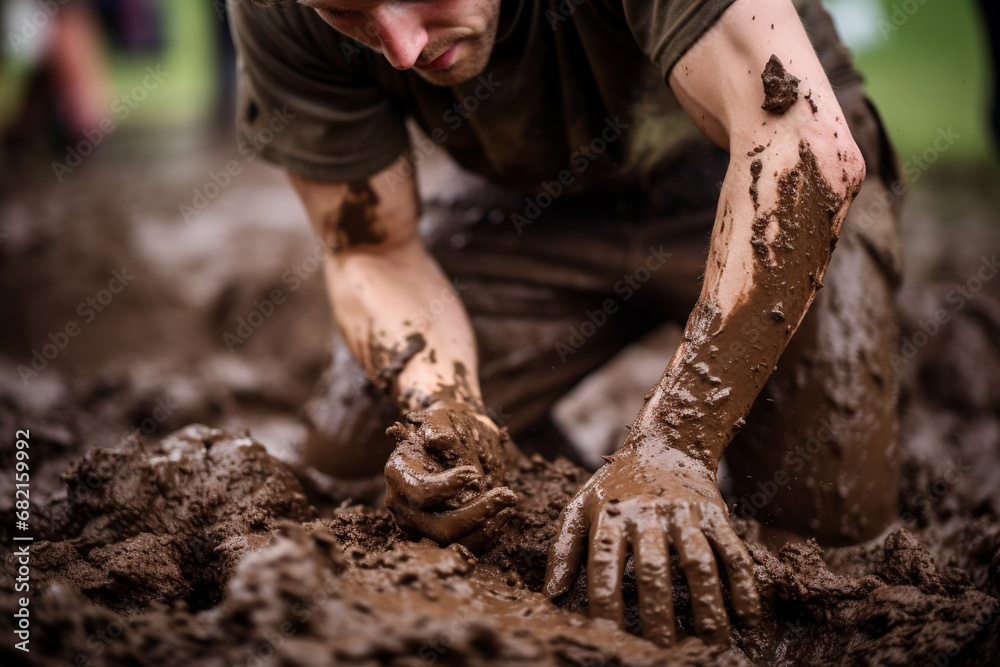 tactile and sensory characteristics of mud are highlighted ...