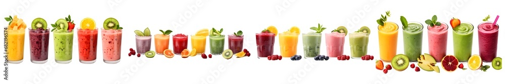 Freshly pressed Fruit vegetable juice smoothie with fruits veggie ...