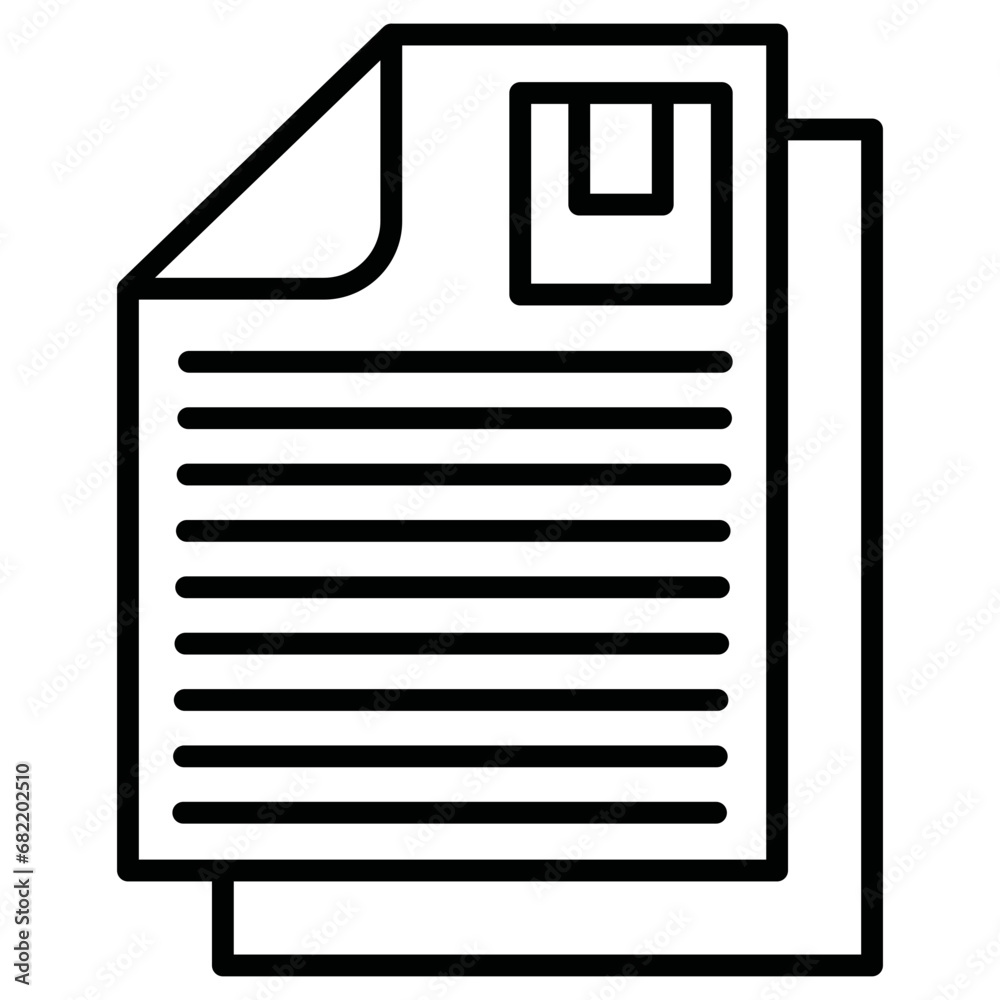 Delivery Note Icon Stock Vector | Adobe Stock