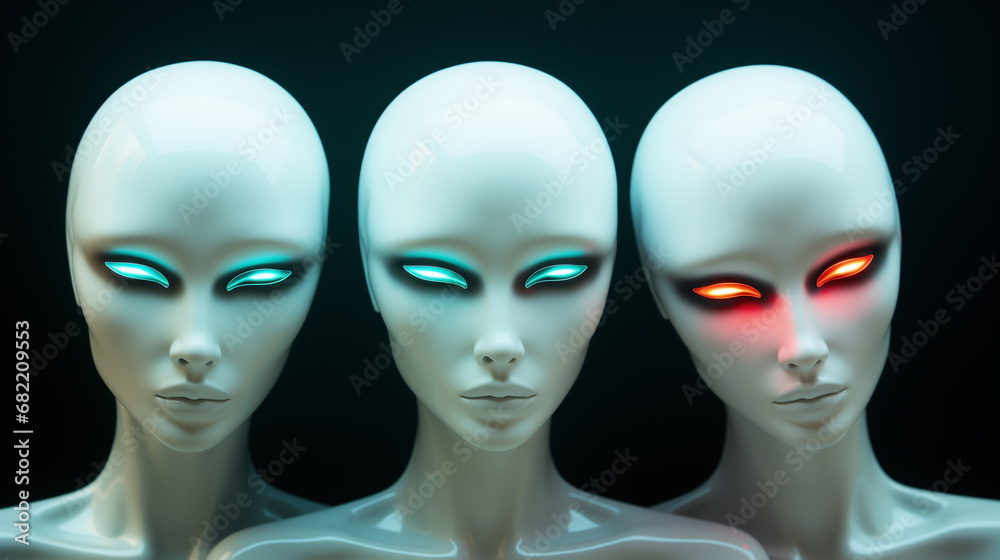 Newly augmented synthetic biomechatronic android robotic female ...