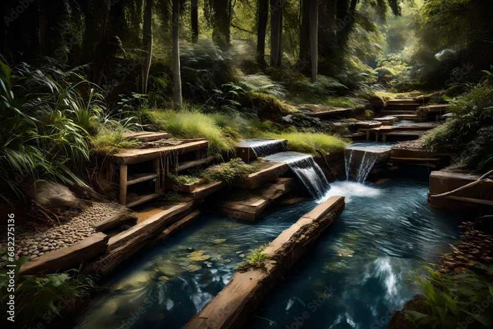 Innovative water purification technology seamlessly integrated into a ...