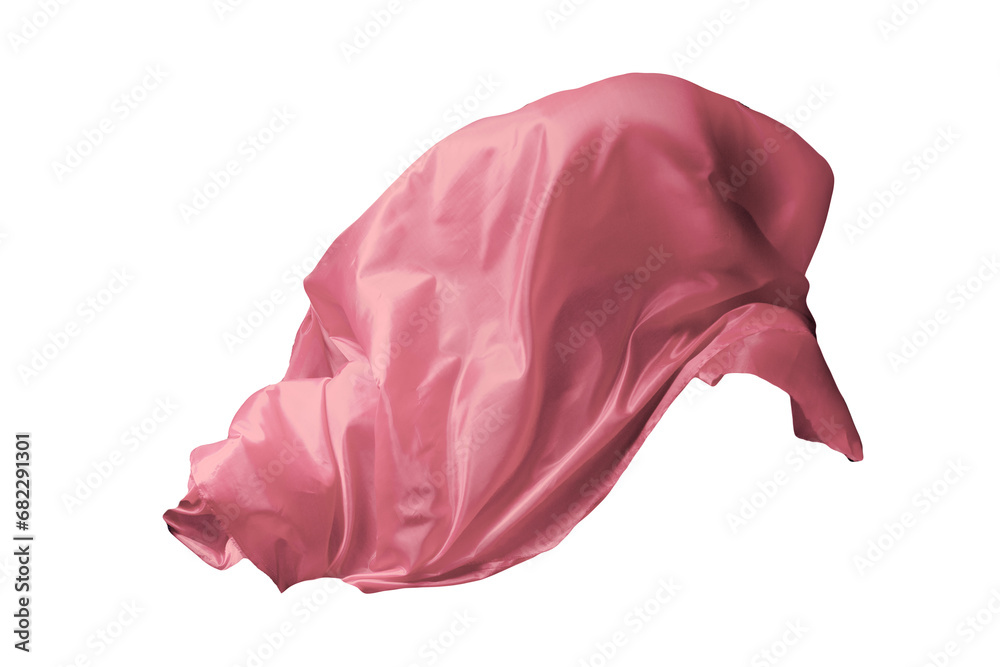 Falling Red Fabric PNG. Red Fabric PNG. Fabric Isolated In White ...