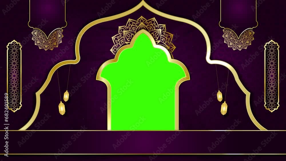 animated luxury islamic background , muslim mosque , islamic design ...