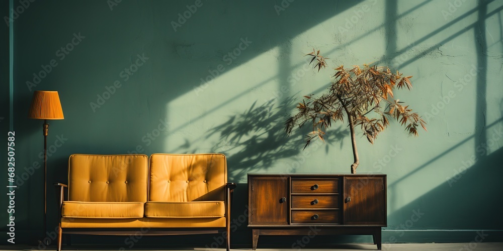 Retro furniture design interior decor, architecture interior magazine ...