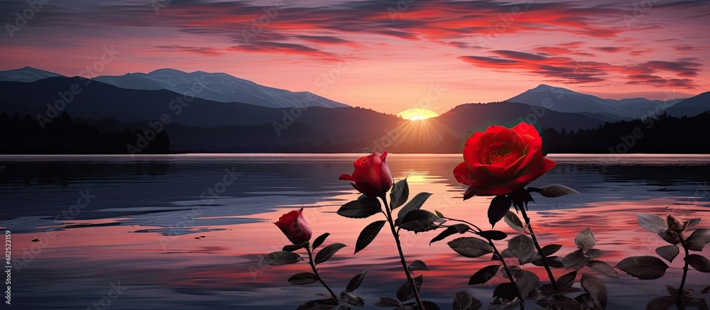 As the full moon rose in the sky, its silvery light painted the clouds ...