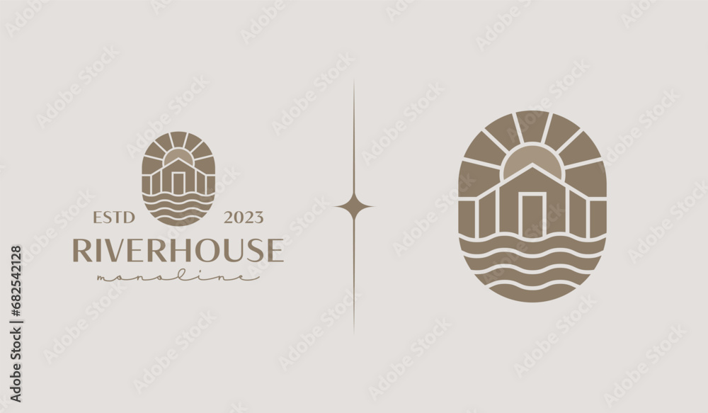 River House Logo Template. Universal creative premium symbol. Vector ...