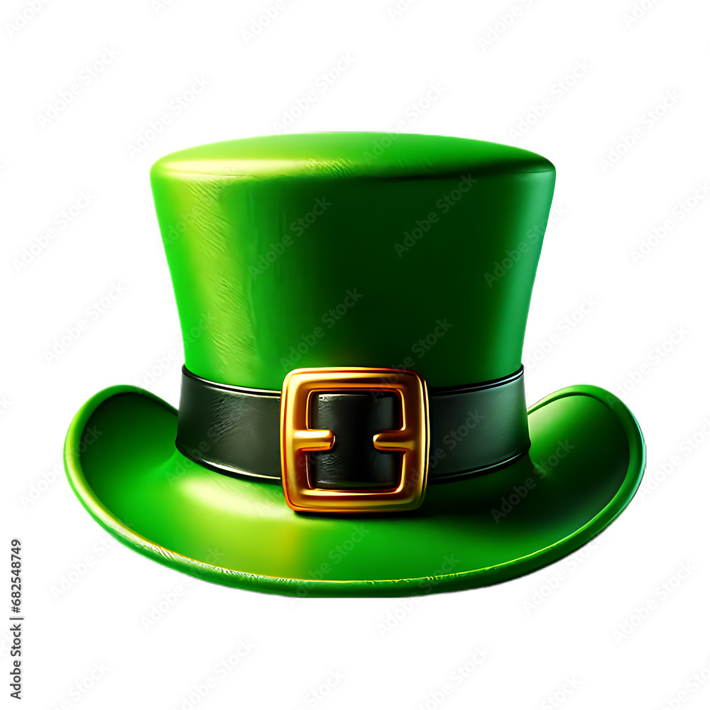 Saint-Patrick : Chapeau vert leprechaun, évoquant l'esprit et les ...