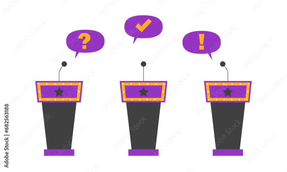 Quiz game design background. Competition with questions. Television ...