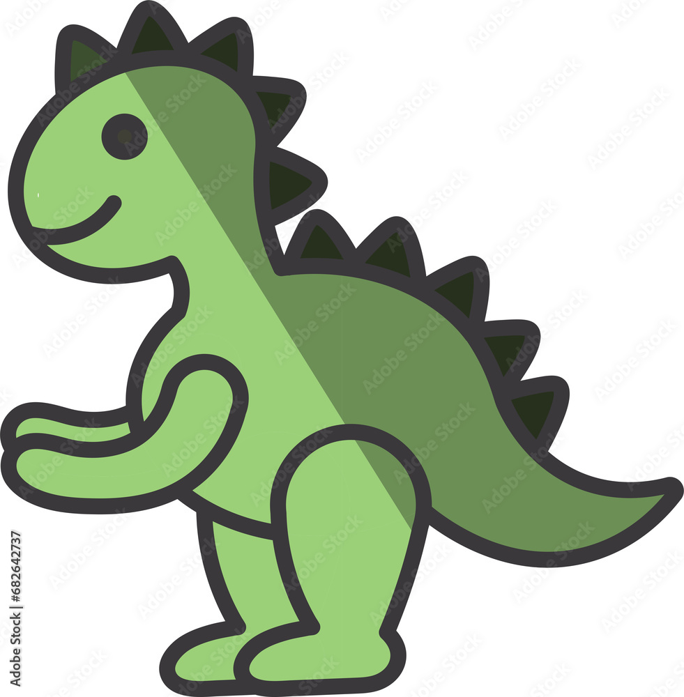 Digital png illustration of green smiley dinosaur on transparent ...