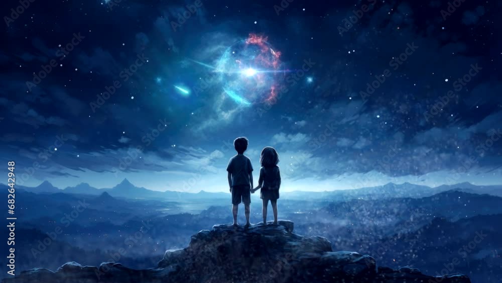 Anime Watching Stars