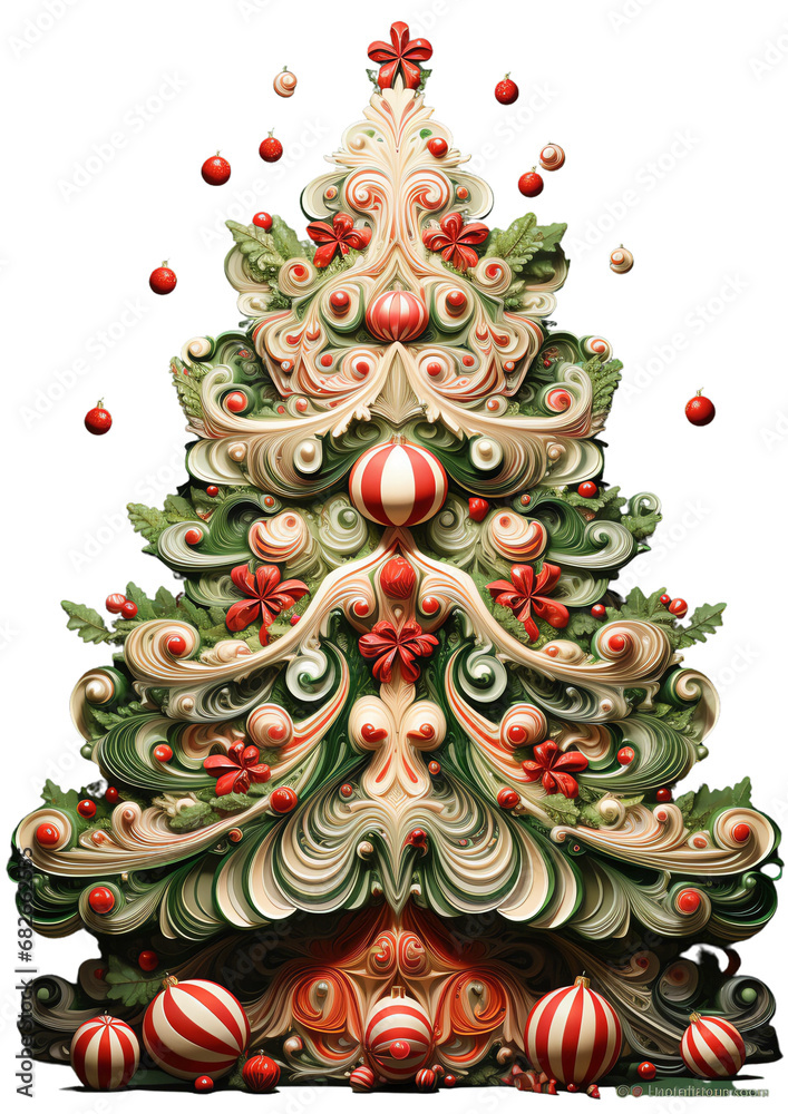 Vintage Christmas Trees Clipart,Antique Winter Holiday Clip Art ...