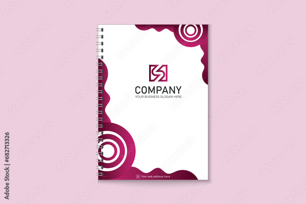 Professional notebook cover template for your business Stock Vector ...