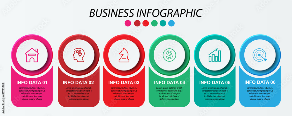 Simple infographic with 3 parts or options, simple design full of ...