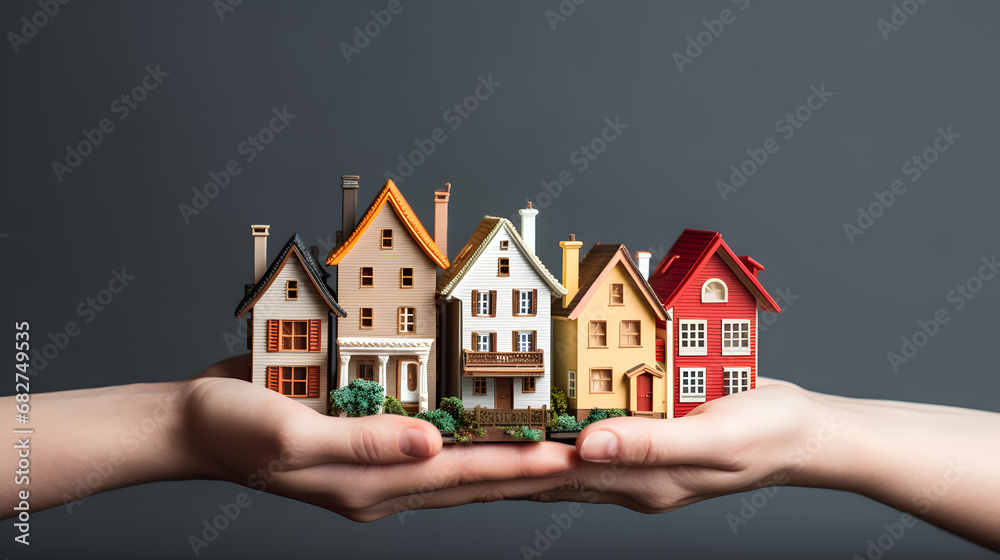 hand holding house house in hand holding your own house in your hand ...