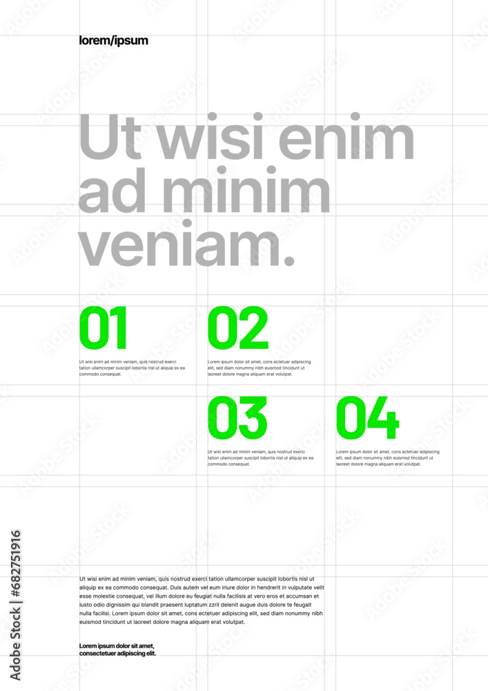 Simple corporate layout template for events, companies or any business ...