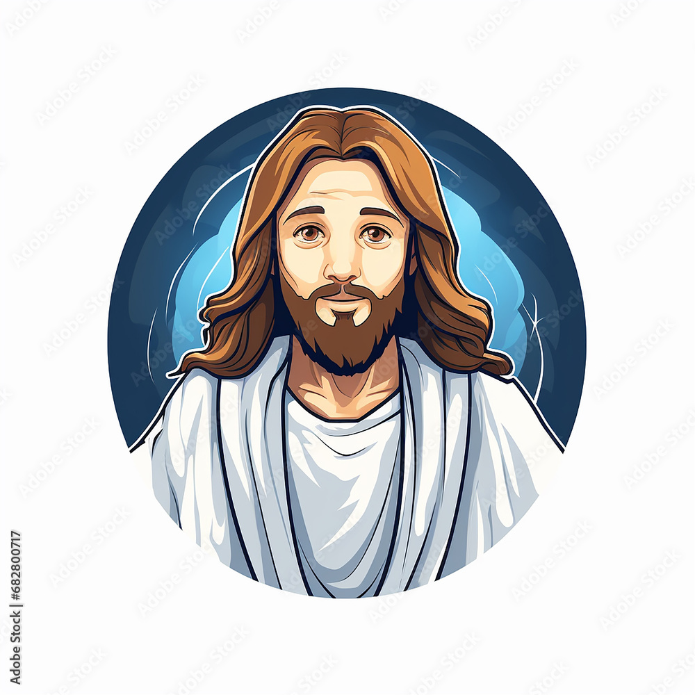 Jesus Cristo vetor. Este design perfeito para camisetas, canecas ...