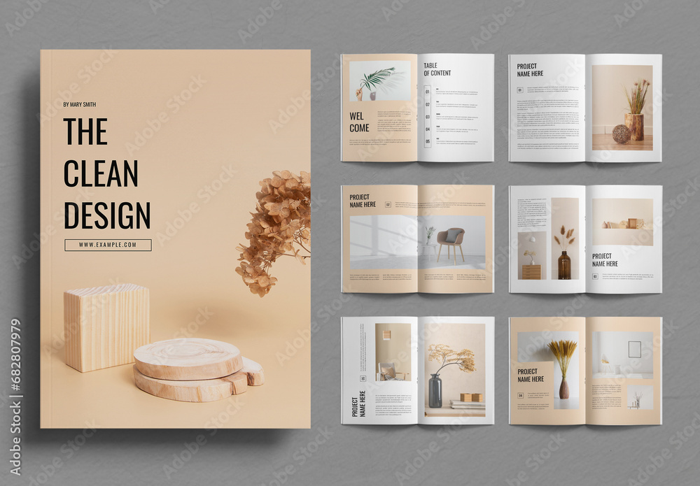 Clean Book Template Stock Template | Adobe Stock