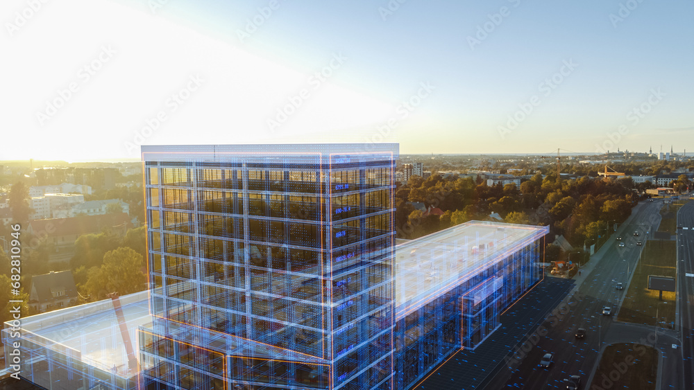 Aerial Drone Footage with VFX: Building Construction Site Becomes ... Aerial Drone Footage with VFX: Building Construction Site Becomes ...