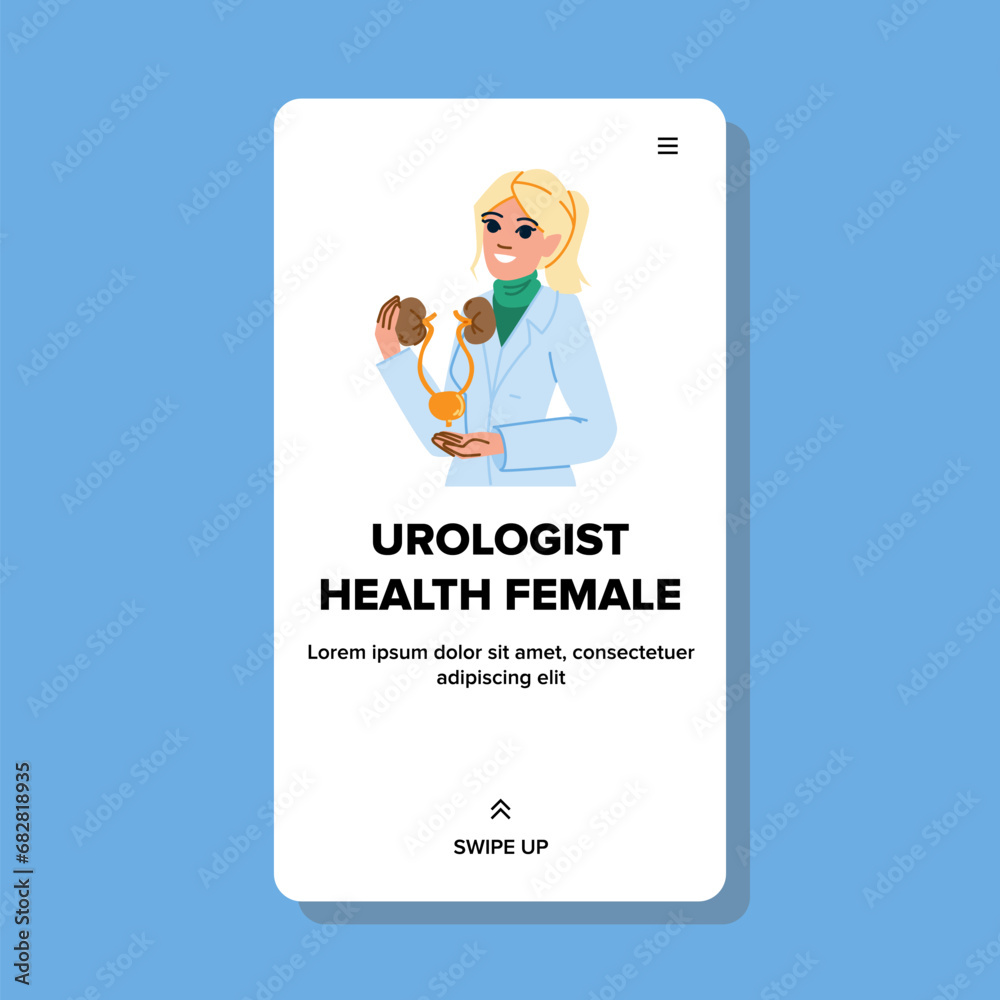 medical urologist health female vector. woman man, medicine patient ...