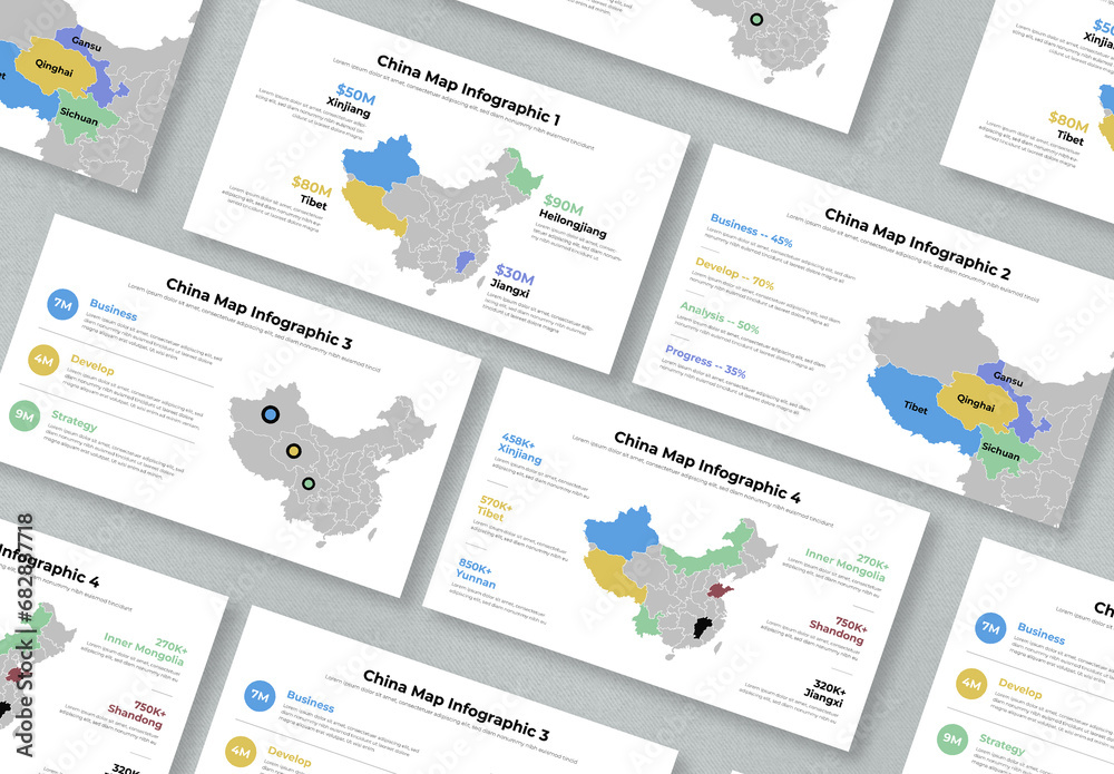 China Map Infographic Stock Template | Adobe Stock China Map Infographic Stock Template | Adobe Stock