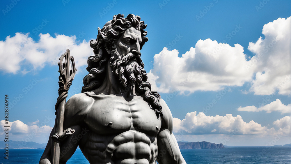 The mighty god of the sea and oceans Neptune (Poseidon) The ancient ...