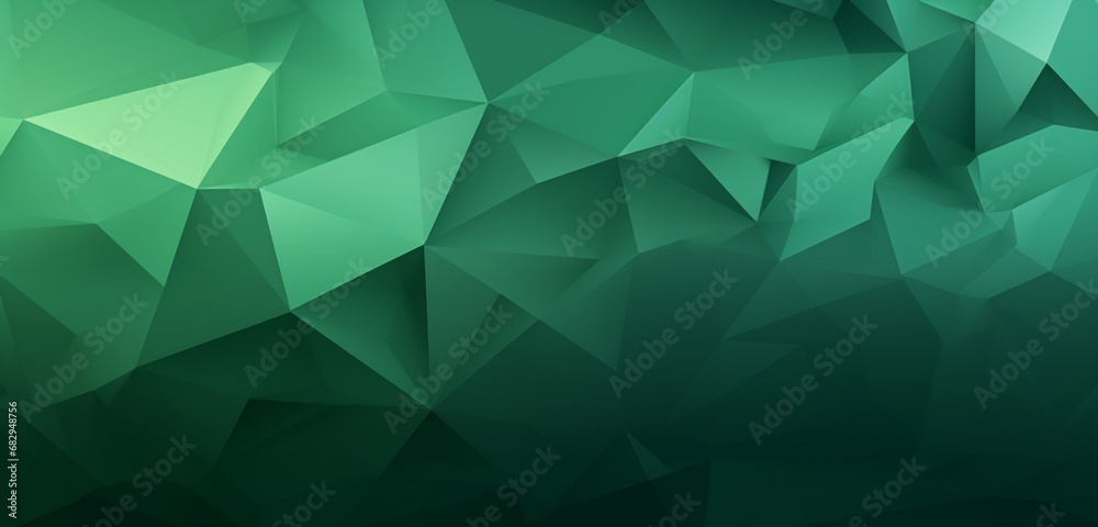 Geometric backdrop design, green polygon abstract background, polygon ...
