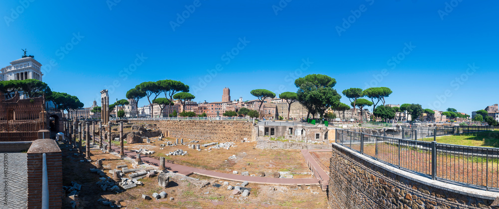 Photo & Art Print Panorama of roman forum the heart of roman empire ...
