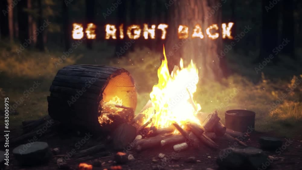 Be Right Back Animated virtual backgrounds, stream overlay loop ...