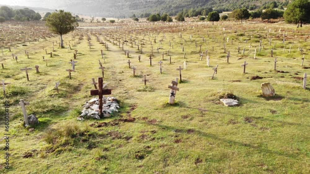 Sad Hill Cemetery in Burgos Spain. Tourist site, film location where ...