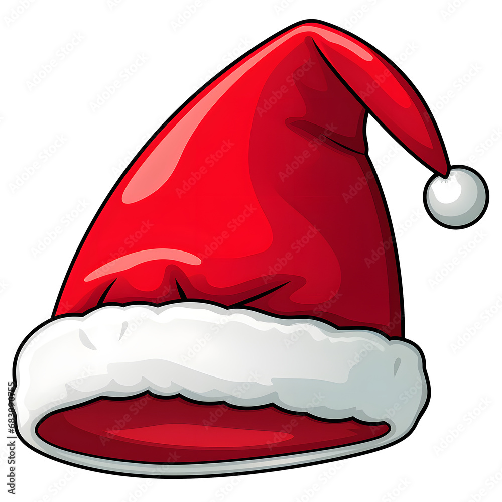 santa's hat clipart, christmas hat clipart, christmas invitation ...
