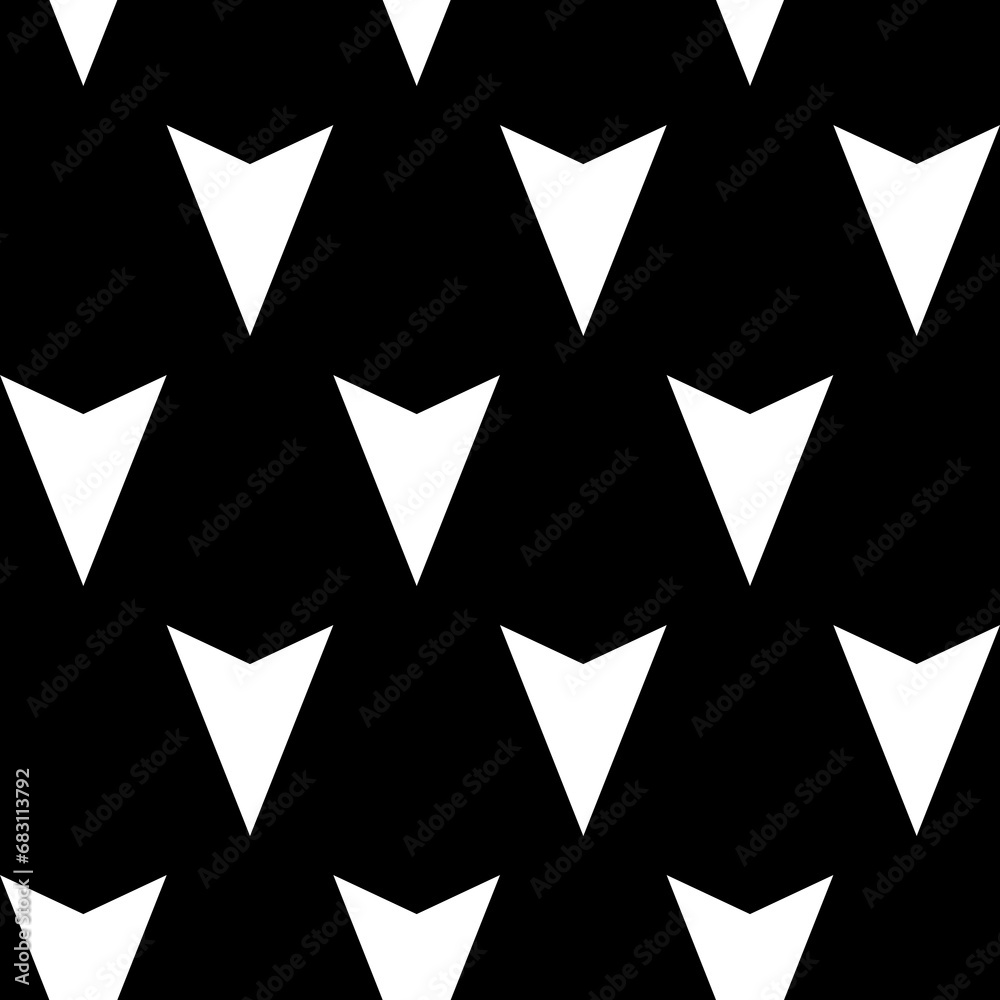 Seamless pattern design with arrow shapes. Polygons background. Image ...