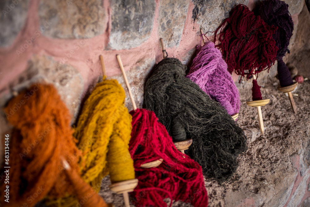 Line up alpaca wool Stock Photo | Adobe Stock