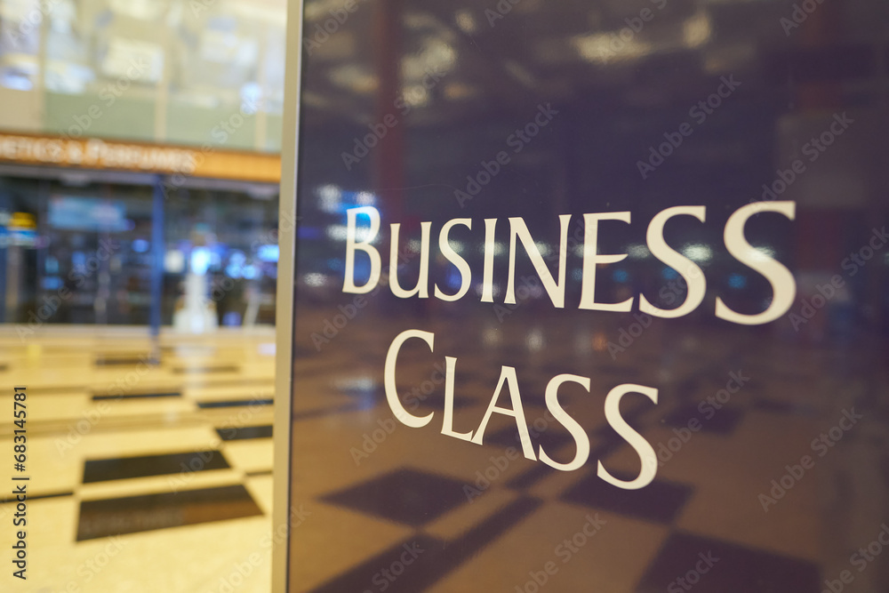 SINGAPORE - NOVEMBER 07, 2023: Singapore Airlines business class check ...