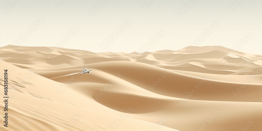 Background with sand and a glider, devoid of people possibly ...