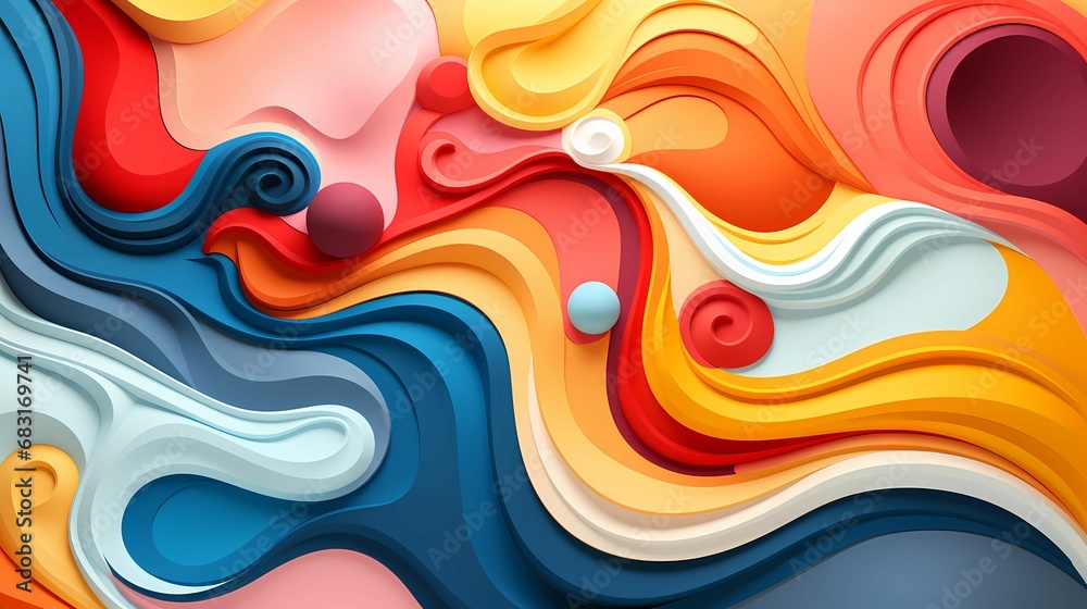 psychedelic, blend, colors, shapes, '60s, '70s, perfect, retro-themed ...