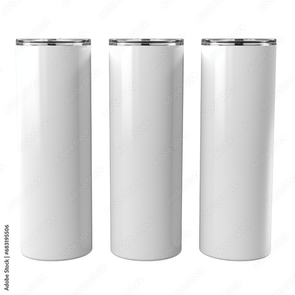 Blank 20oz Straight Skinny three Tumbler, Each Tumbler includes a lid ...