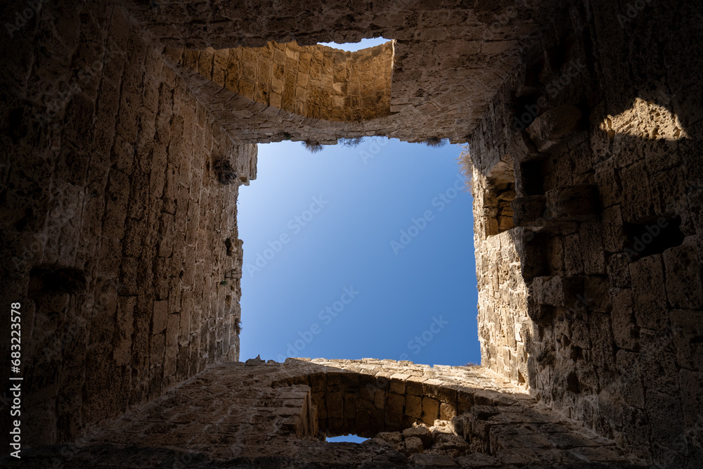 Othello Castle in the old town of Famagusta. It was built by the ...