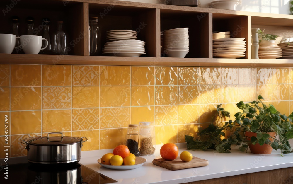 Kitchen multicolored ceramic tiles can add energy and character ...