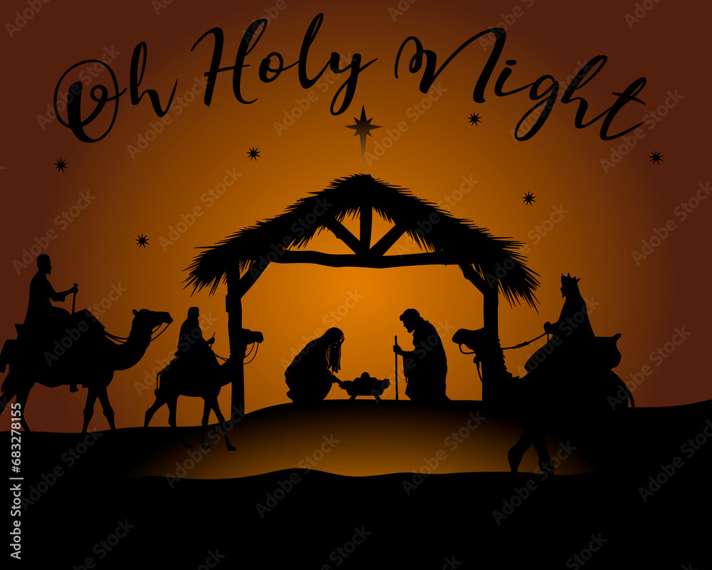 Oh holy night Historically accurate nativity scene with Joseph Mary ...