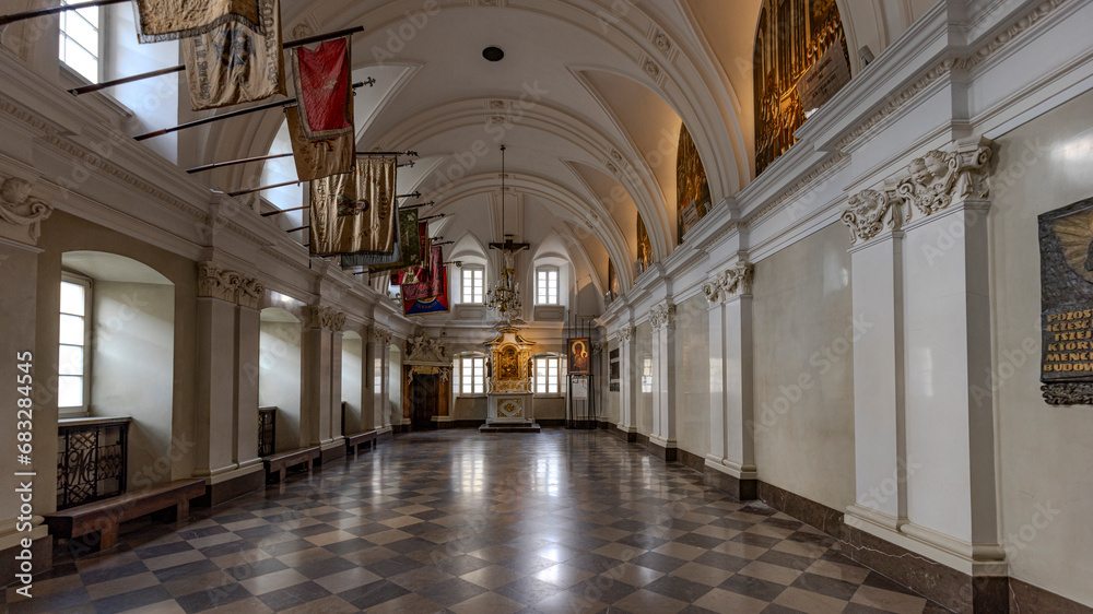 Czestochowa, Poland - July 19, 2023: Upper room of Jasna Gora fortified ...