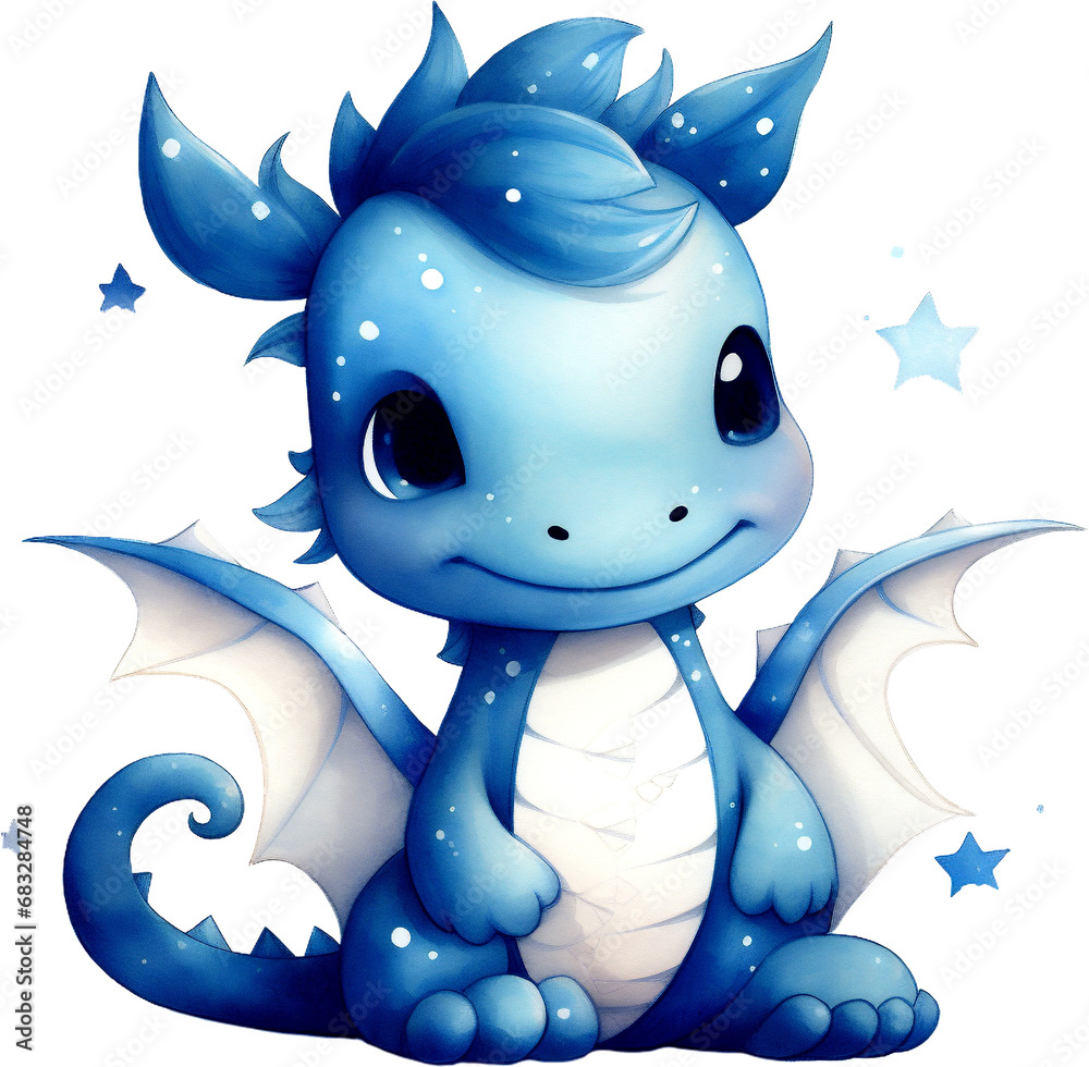 Baby blue dragon, 2024 is the year of the blue dragon Stock ...