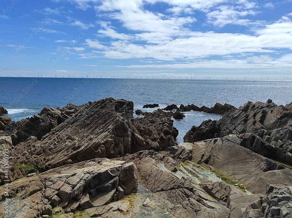 côte bretonne batz sur mer le croisic, ile de batz, le grand blockhaus ...