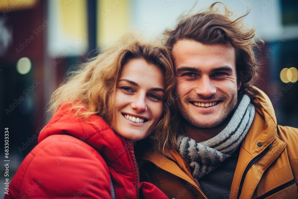 Capturing the essence of harmonious companionship, this gleeful couple ...