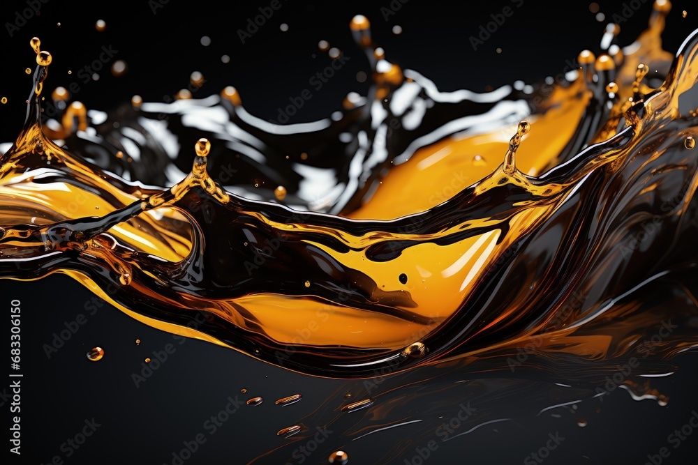 Motor oil in the mechanism of a car engine: care for durability and ...