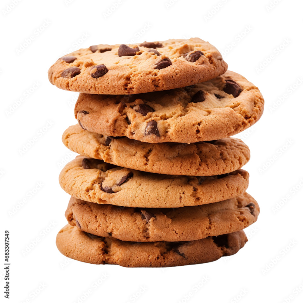 stack of cookies on transparent background PNG image Stock Illustration ...