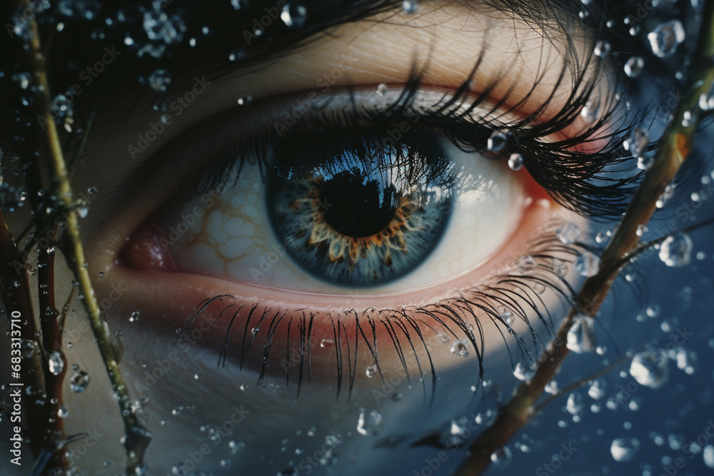 Explore the profound depths of perception, where the eyes are guided through a labyrinth of ...