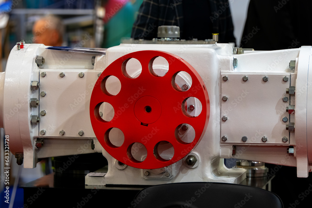 Industrial pumping equipment. High performance pumping station. Stock ...