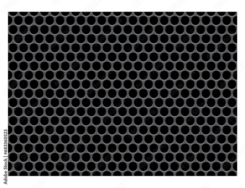 Poster seamless perforated metal plate, vector illustration – Wall Art ...