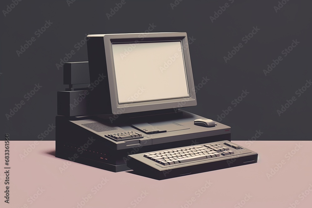 Elegant dark-themed desktop setup, ideal as a modern, minimalist ...